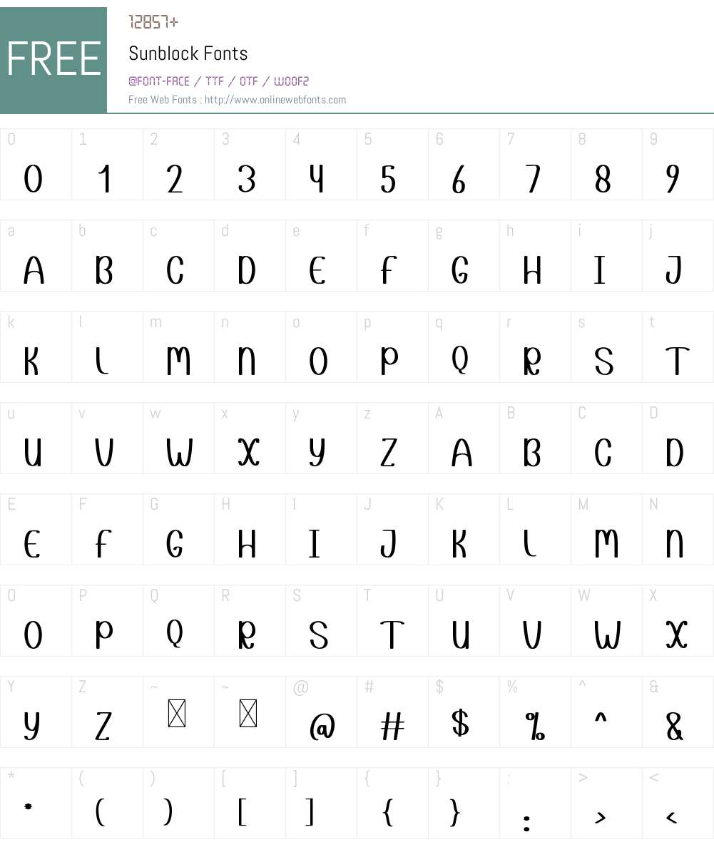 Sunblock 1.003;Fontself Maker 3.5.8 Fonts Free Download ...