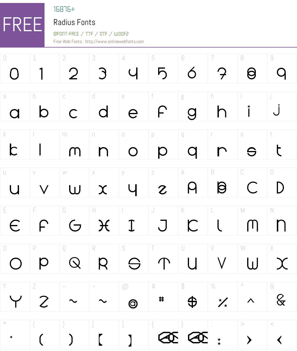 Radius V1 Macromedia Fontographer 4.1 4/2/98 Fonts Free Download ...