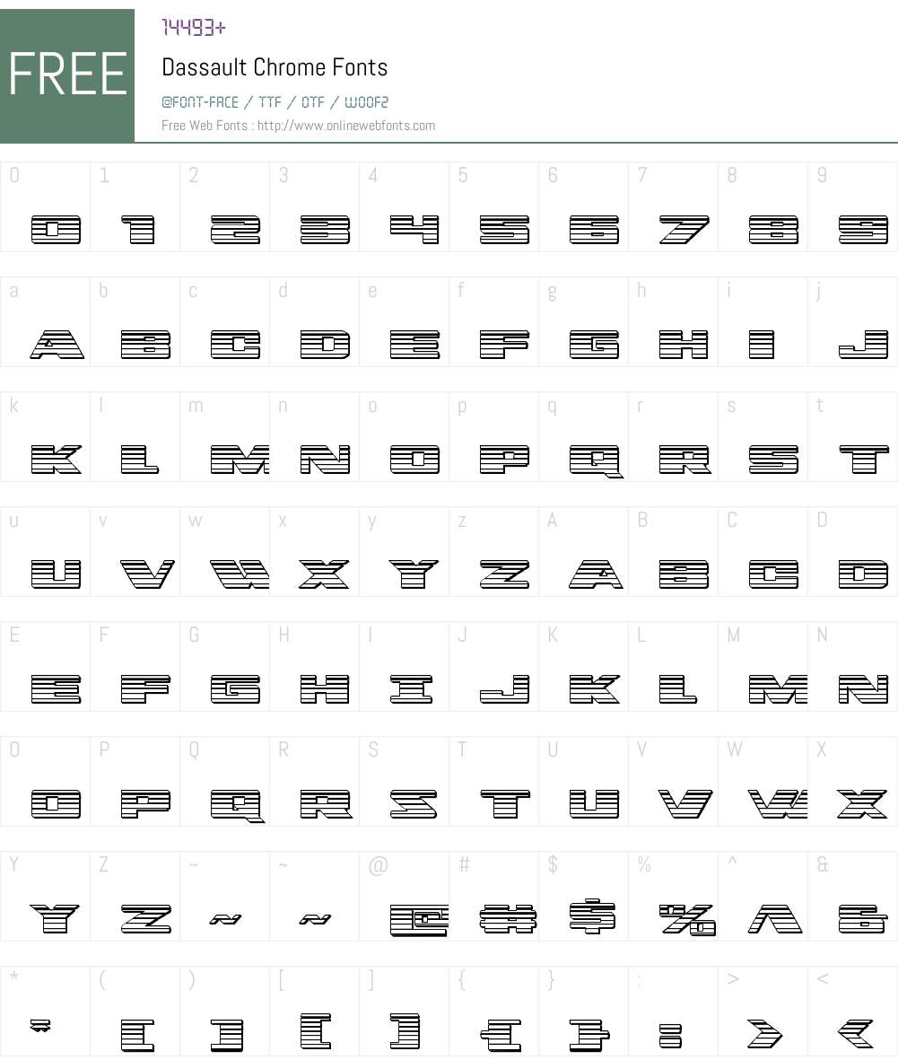Dassault Chrome 1.1; 2018 Fonts Free Download - OnlineWebFonts.COM