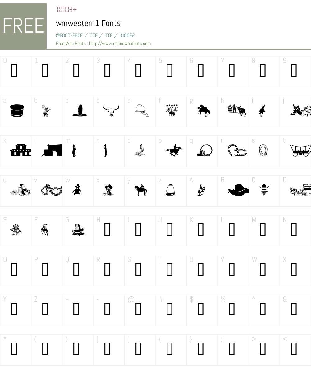 wmwestern1 Macromedia Fontographer 4.1 8/31/2001 Fonts Free Download ...