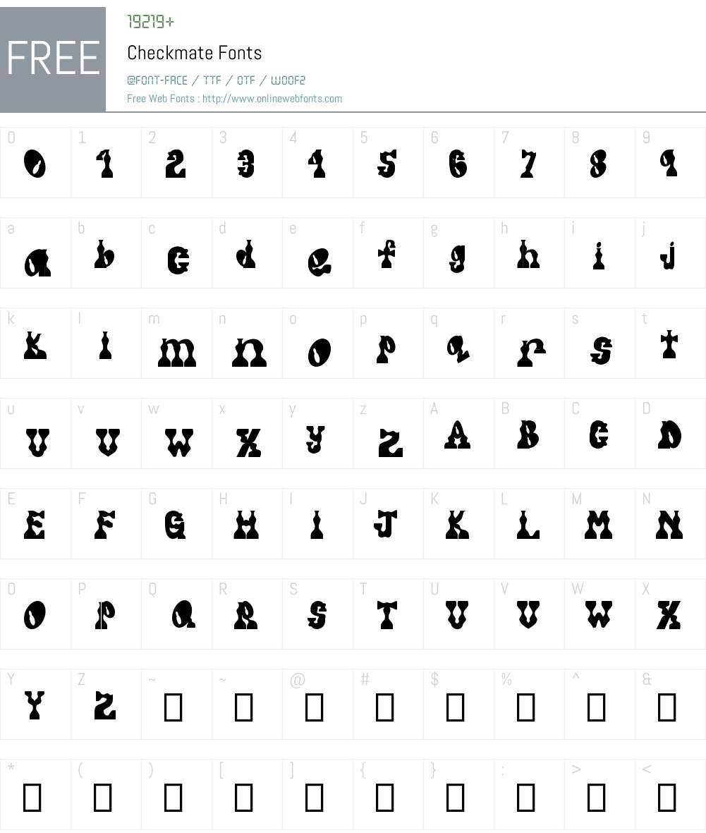 Checkmate 1.0 Fonts Free Download - OnlineWebFonts.COM
