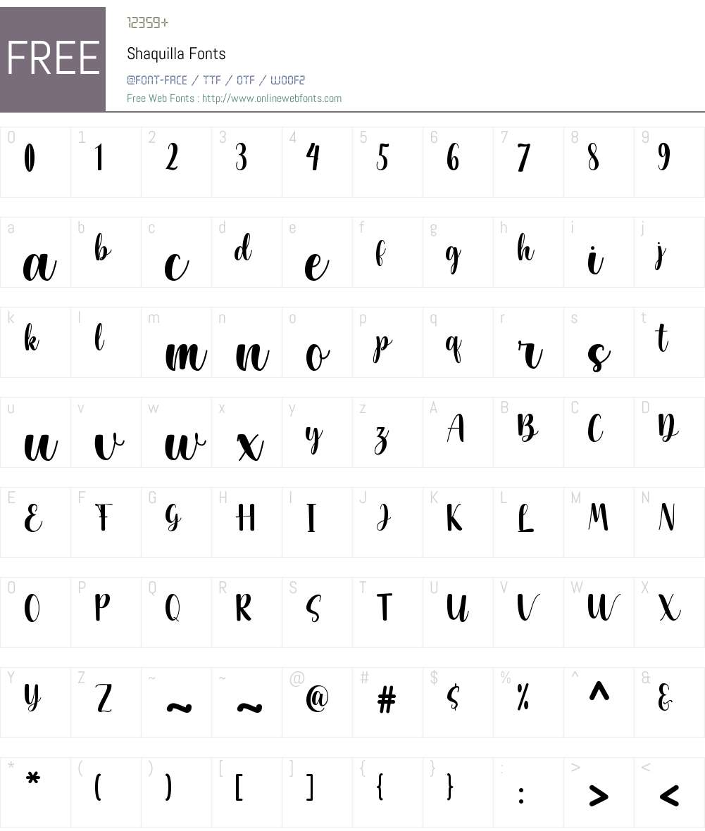 Shaquilla 1.001;Fontself Maker 3.5.7 Fonts Free Download ...