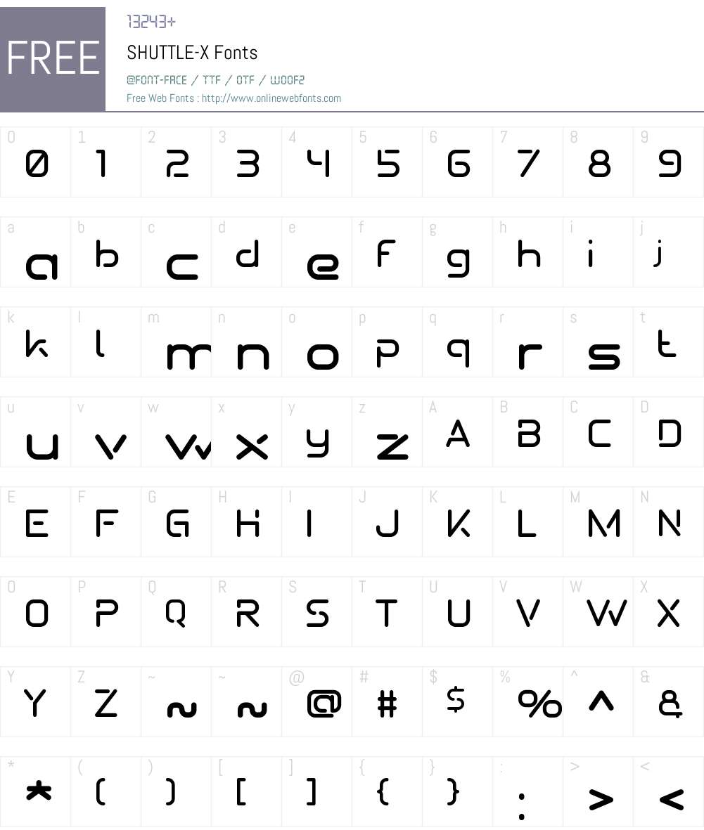 SHUTTLE-X 1.001;Fontself Maker 3.5.6 Fonts Free Download ...