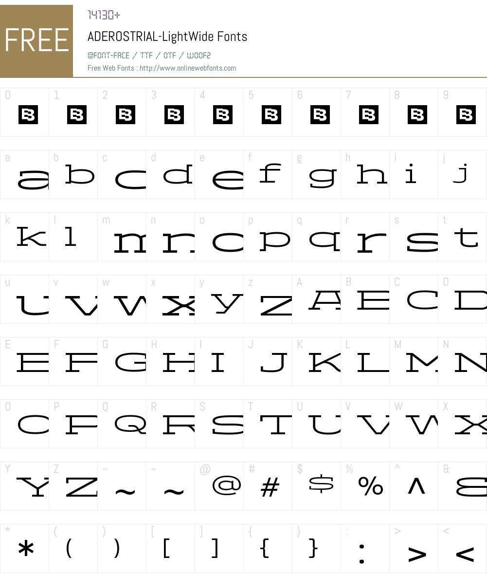 ADEROS TRIAL Light Wide 1.000 Fonts Free Download - OnlineWebFonts.COM