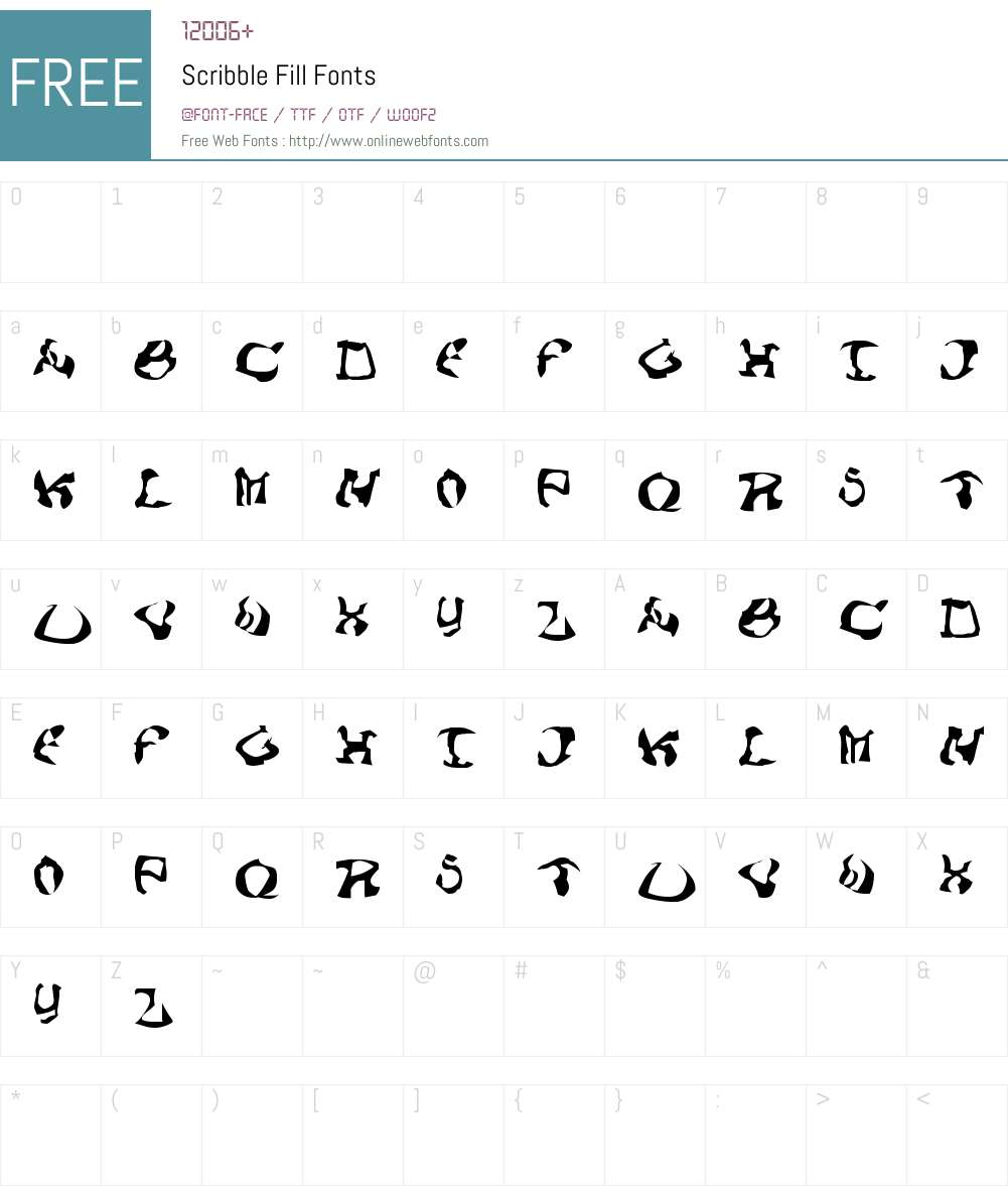 Scribble Fill 1.000;PS 001.000;hotconv 1.0.88;makeotf.lib2.5.64775 ...