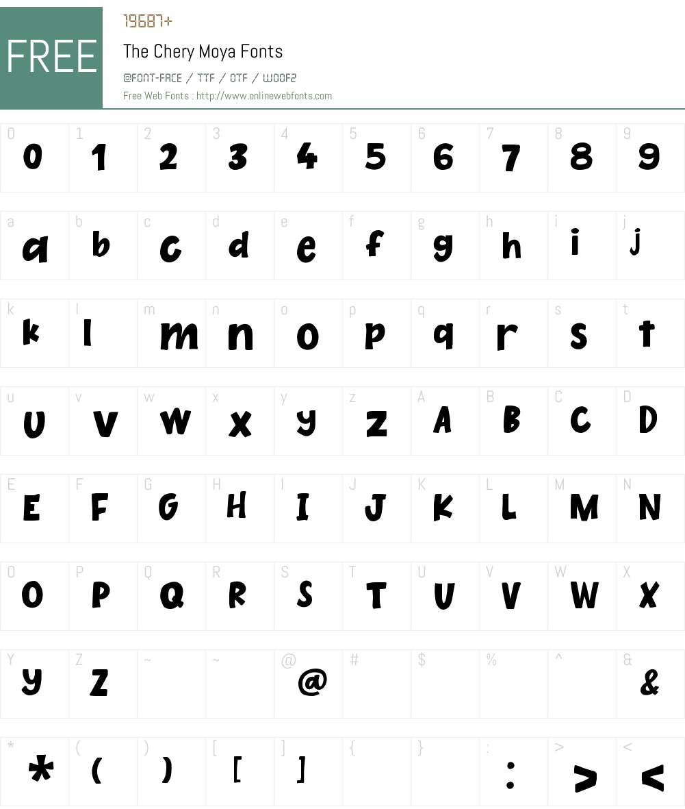 The Chery Moya 1.00;October 24, 2020;FontCreator 12.0.0.2525 64-bit ...