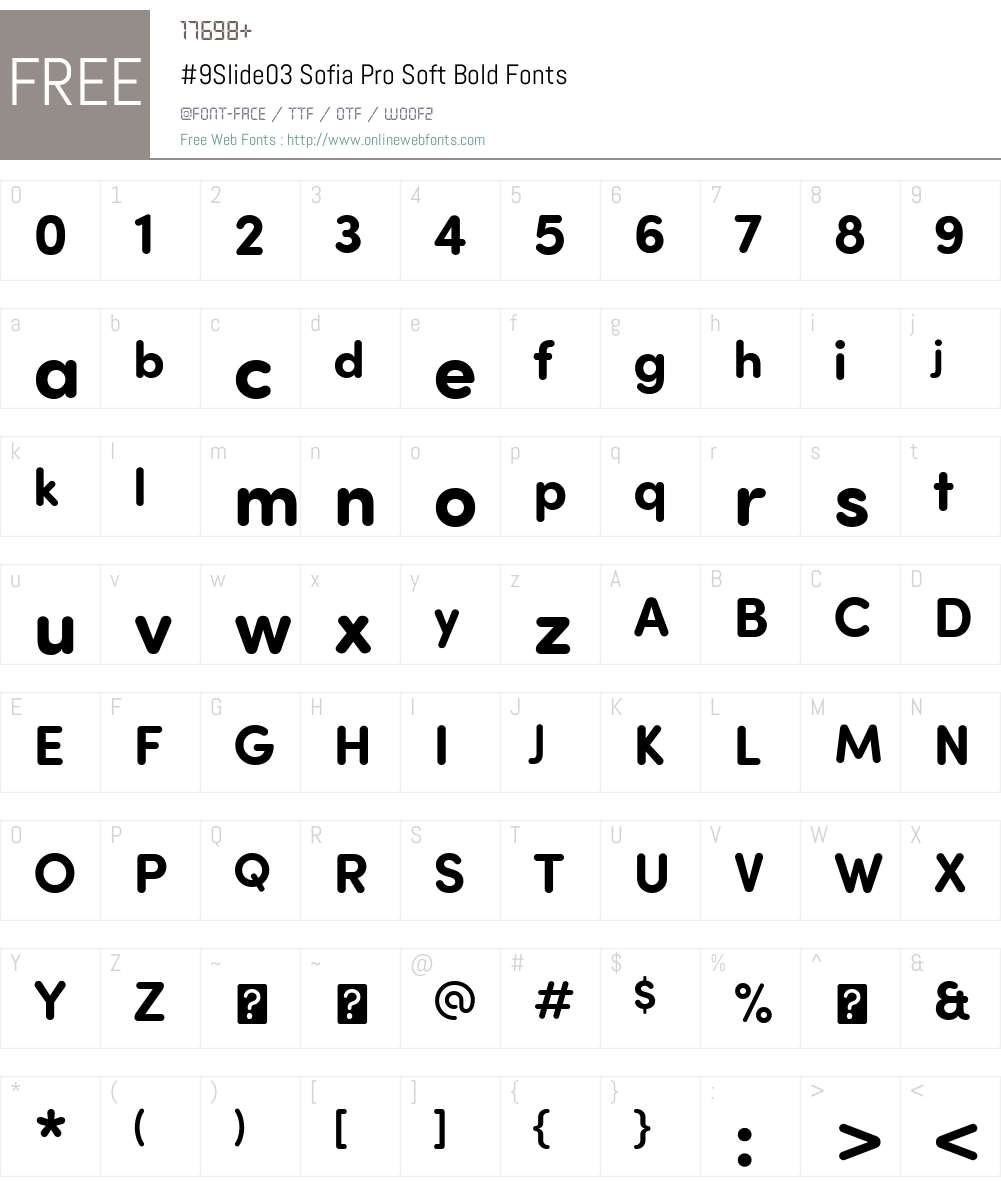 #9Slide03 Sofia Pro Soft Bold 2.000 Fonts Free Download ...