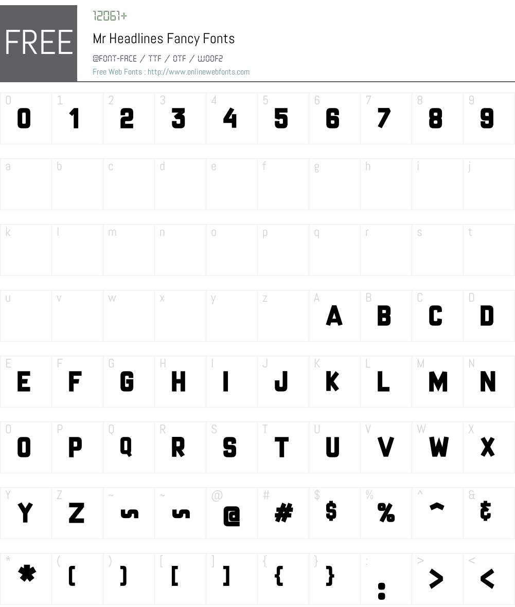 Mr Headlines Fancy Fonts Free Download - OnlineWebFonts.COM