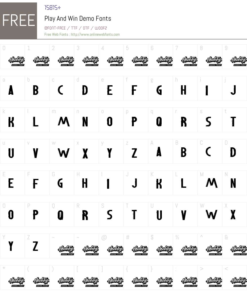 Play And Win Demo 1.002;Fontself Maker 3.5.7 Fonts Free Download ...
