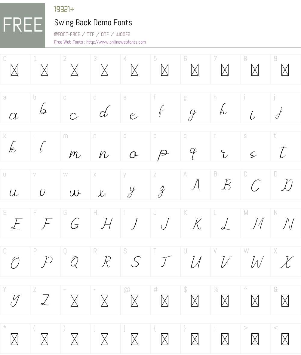Swing Back Demo 1.001;Fontself Maker 3.5.4 Fonts Free Download - OnlineWebFonts.COM