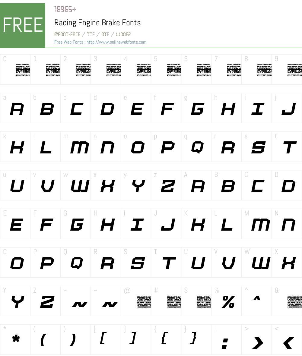 Racing Engine Brake 1.000;January 21, 2024;FontCreator 15.0.0.2970 64 ...