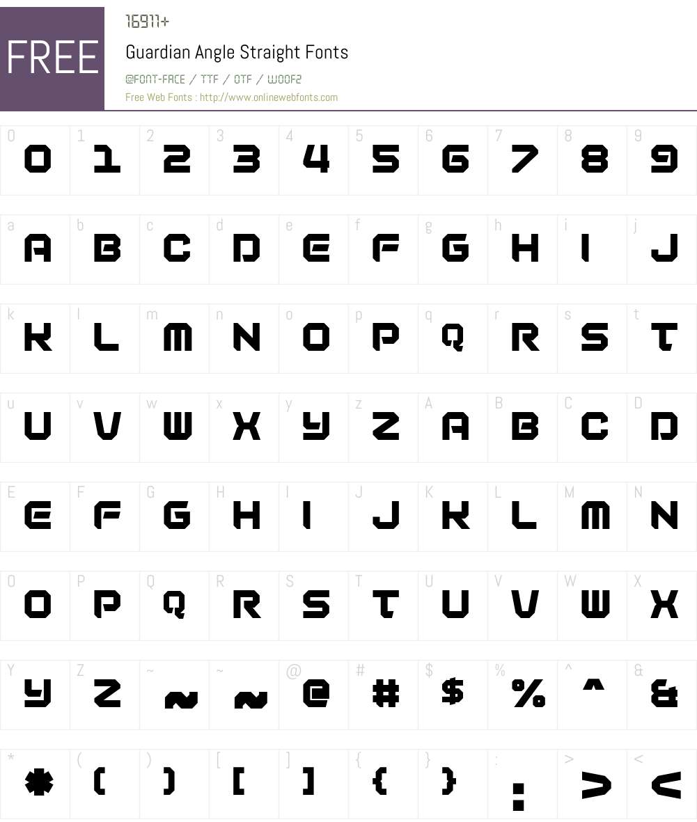 Guardian Angle Straight 1.00;January 14, 2025;FontCreator 11.5.0.2430 64-bit Fonts Free Download ...