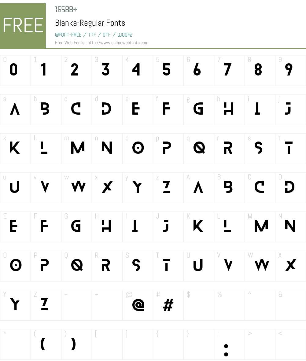 Blanka-Regular 1.000;PS 001.001;hotconv 1.0.56 Fonts Free Download ...
