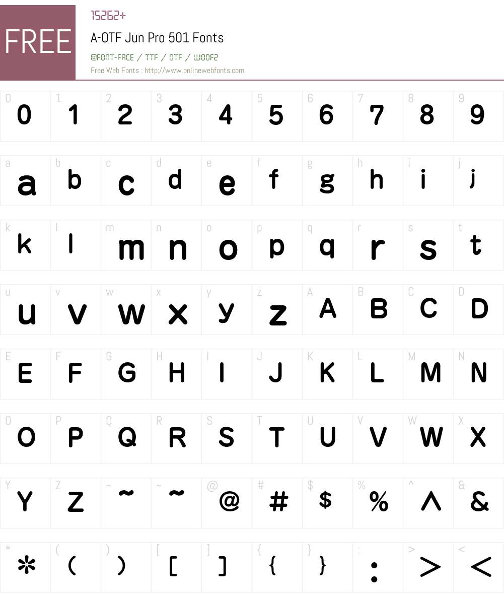 A-OTF Jun Pro OTF 1.001;PS 1;Core 1.0.33;makeotf.lib1.4.1585 Fonts Free ...