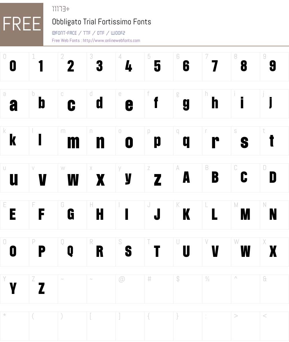 Fortissimo Trial 23.266 Fonts Free Download - OnlineWebFonts.COM