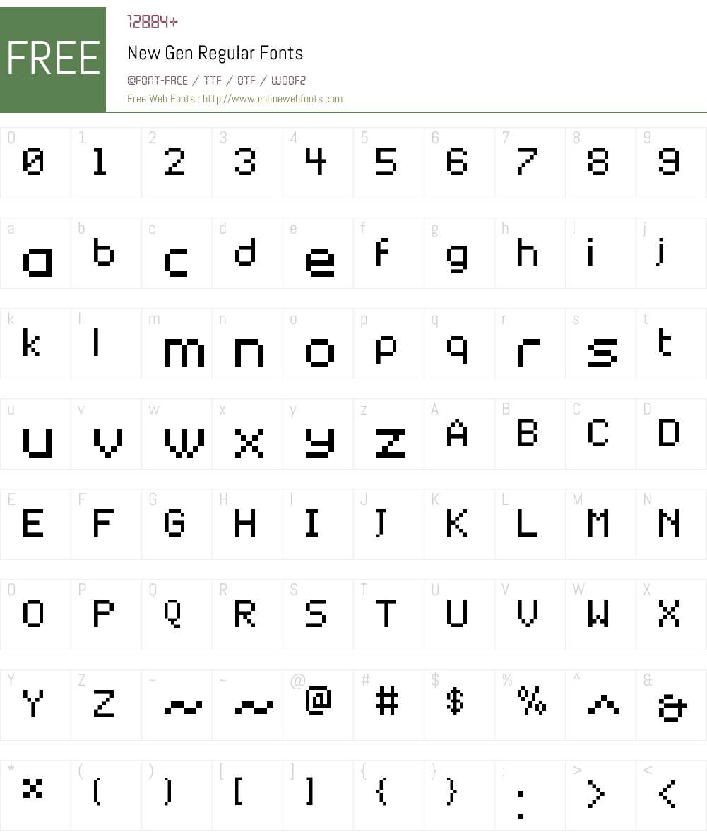 New Gen Regular 1.0 Fonts Free Download - OnlineWebFonts.COM