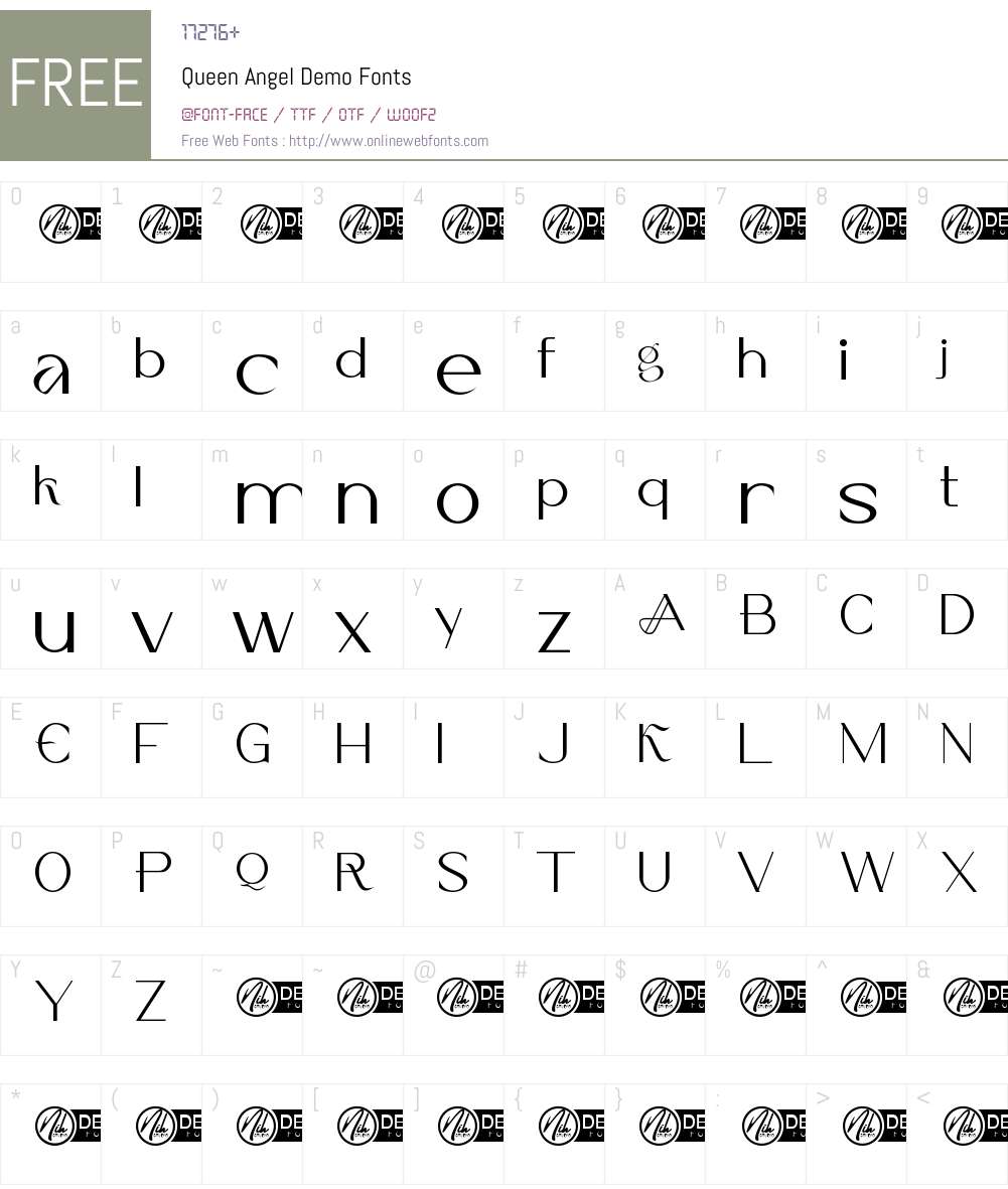 Queen Angel Demo 1.001;Fontself Maker 3.5.7 Fonts Free Download ...