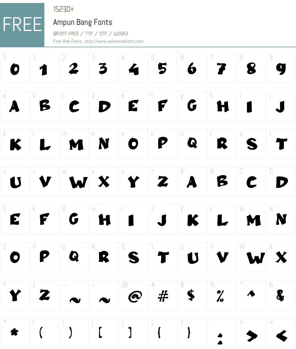 Ampun Bang 001.000 Fonts Free Download - OnlineWebFonts.COM