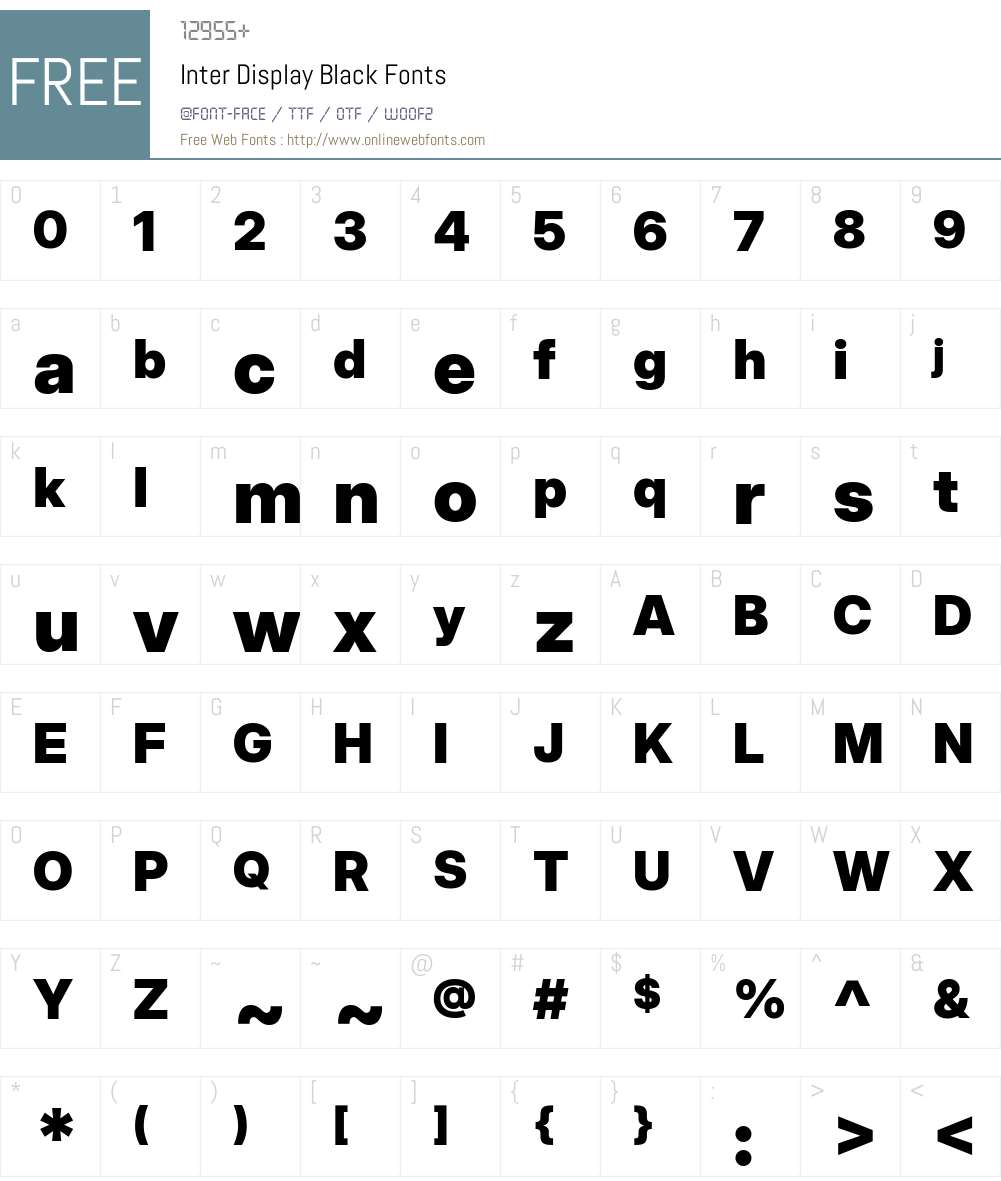 Inter Display Black 4.000;git-a52131595 Fonts Free Download ...