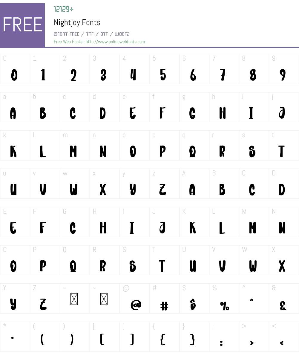 Nightjoy 1.002;Fontself Maker 3.5.8 Fonts Free Download - OnlineWebFonts.COM