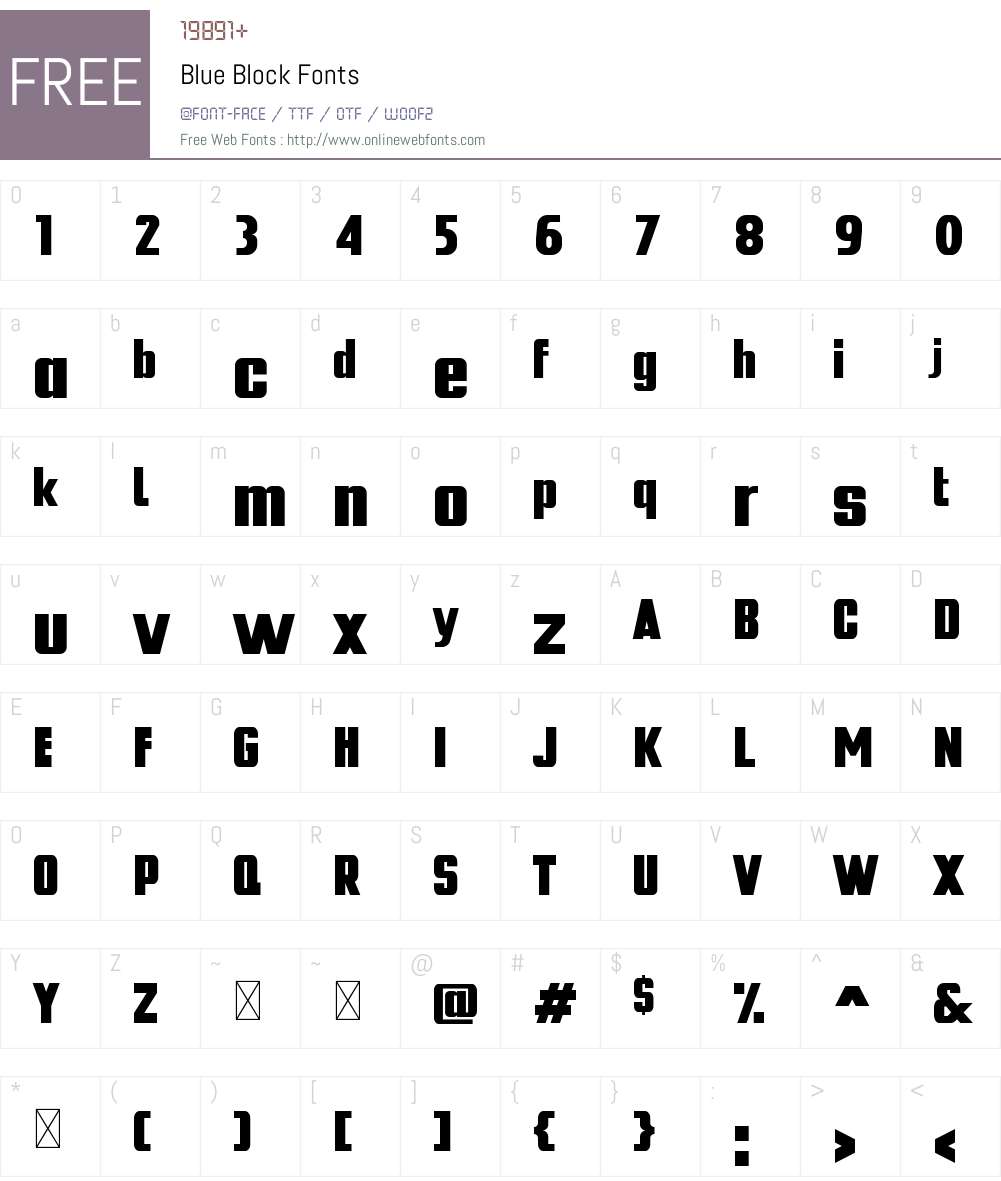 Blue Block 1.008;Fontself Maker 3.5.7 Fonts Free Download ...