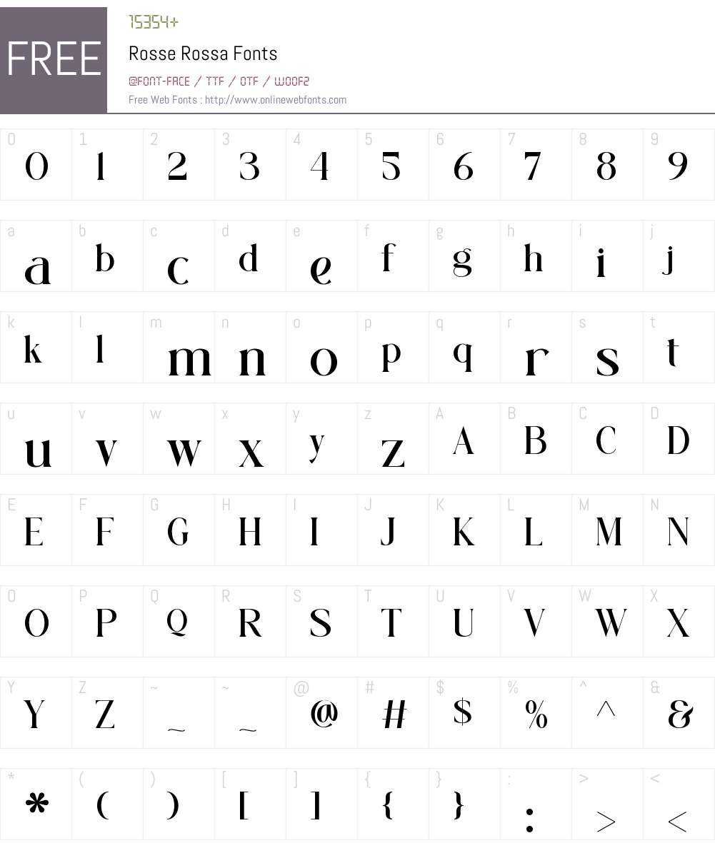 Rosse Rossa 1.001;Fontself Maker 3.5.8 Fonts Free Download ...
