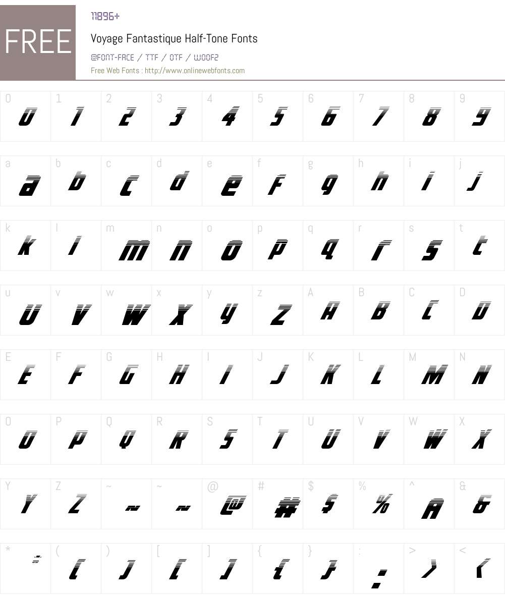 Voyage Fantastique Half-Tone 1.0; 2013 Fonts Free Download ...