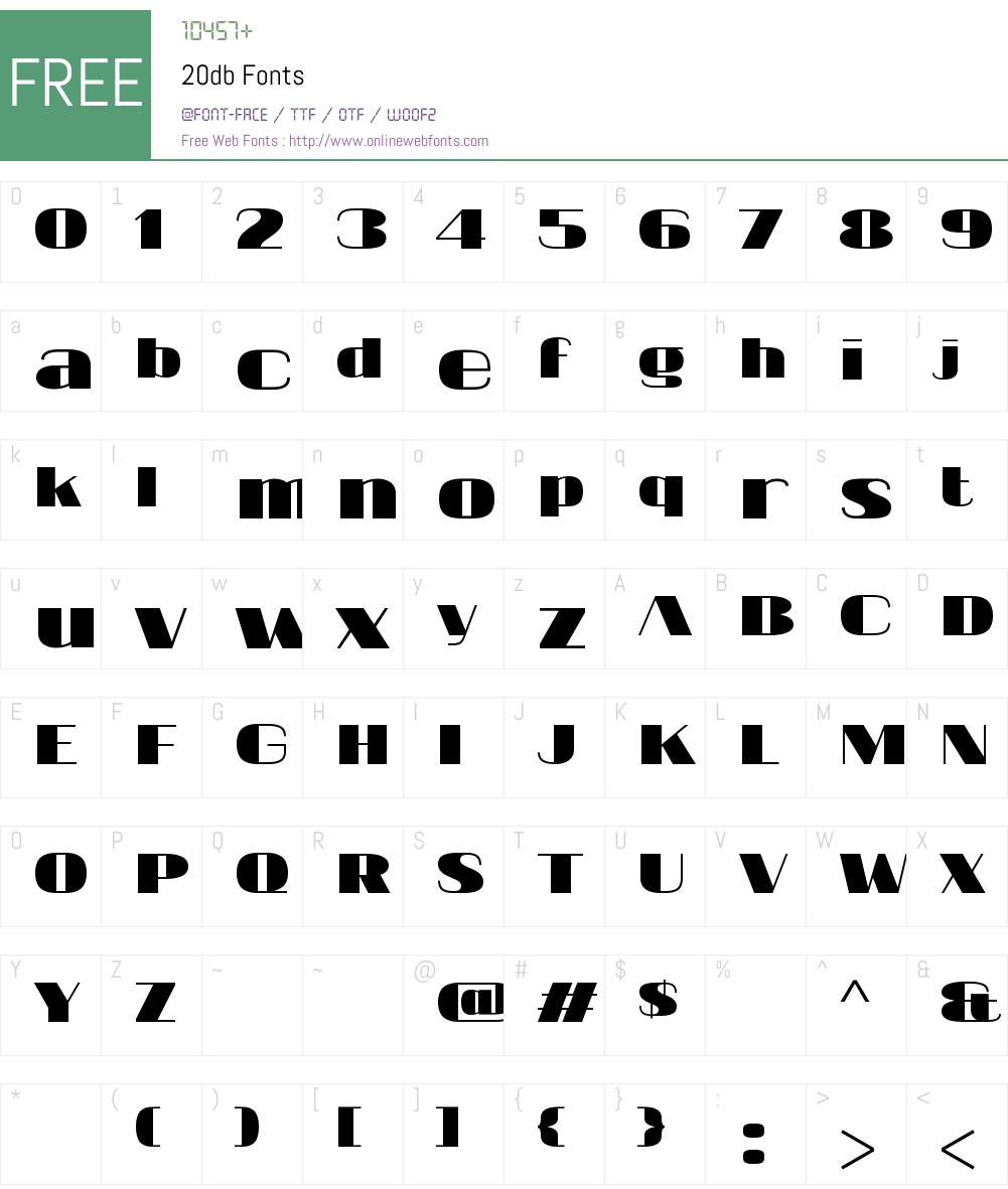 20 db 1.000 2008 initial release Fonts Free Download - OnlineWebFonts.COM