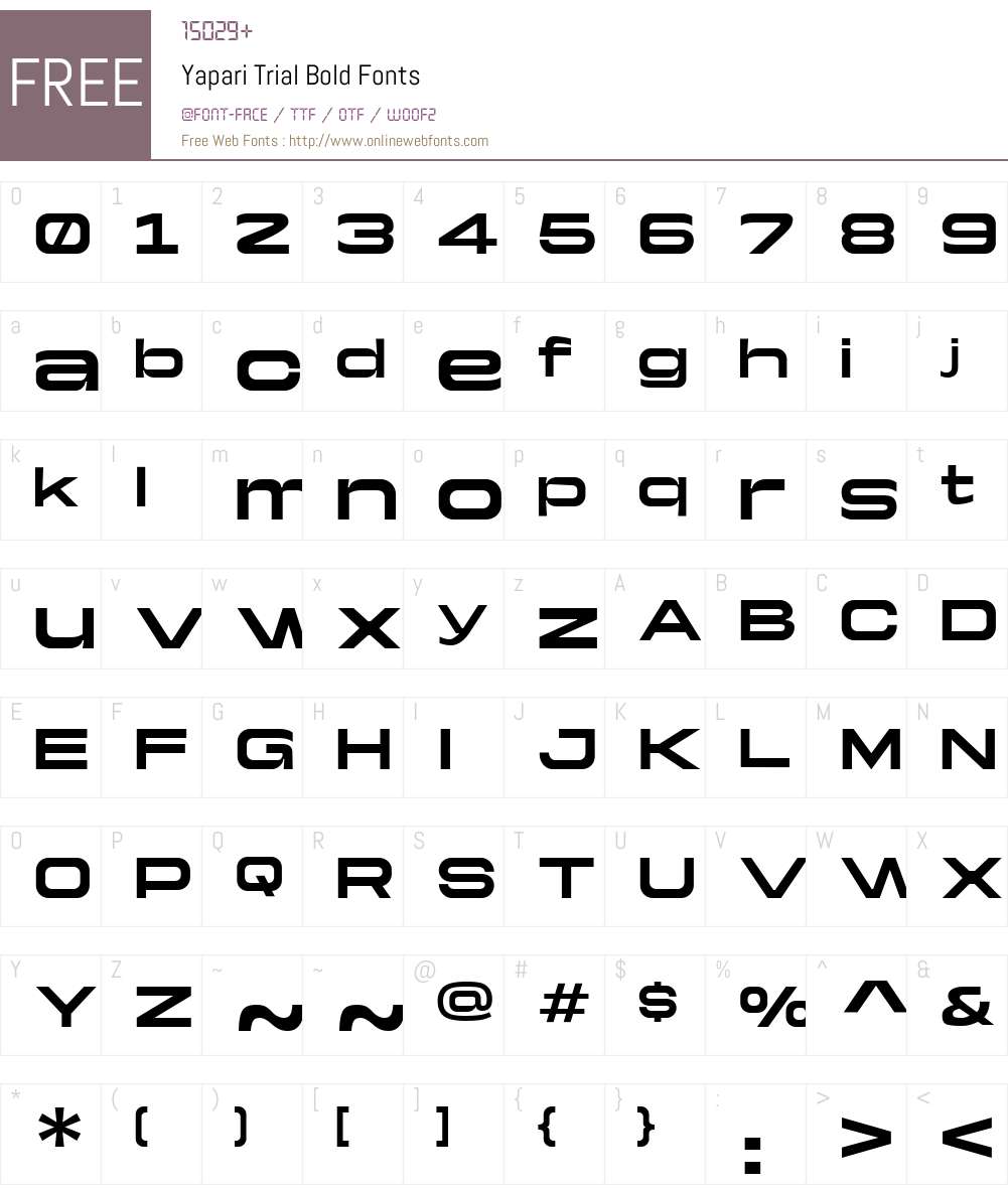 Yapari 1.000 Fonts Free Download - OnlineWebFonts.COM