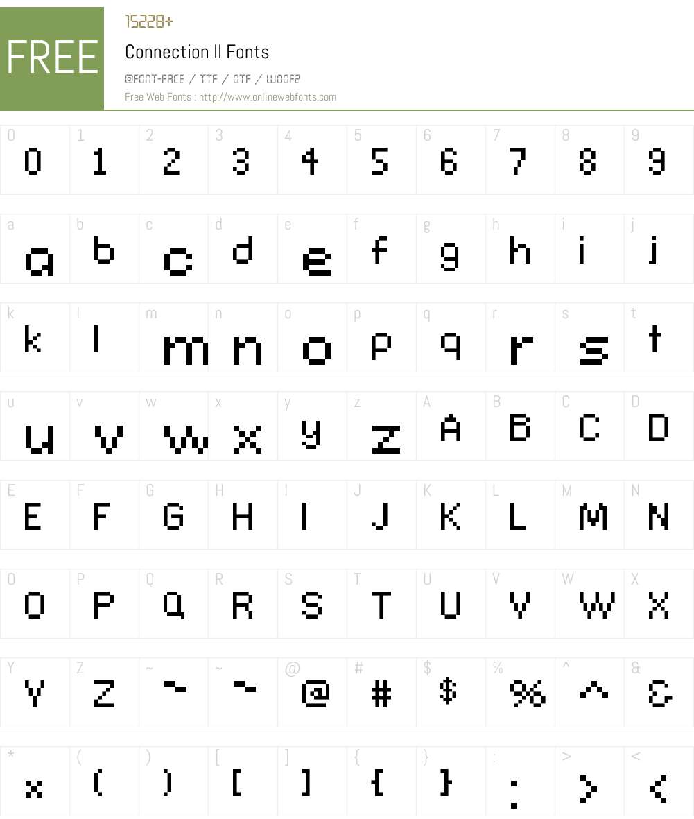 Connection II 0.2 Fonts Free Download - OnlineWebFonts.COM