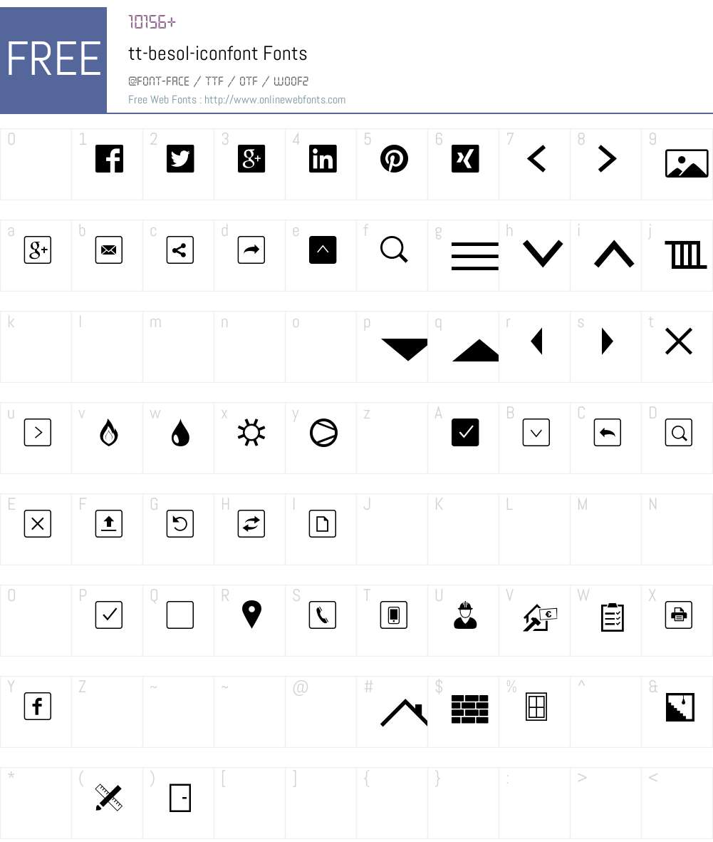 tt-besol-iconfont 1.0 Fonts Free Download - OnlineWebFonts.COM