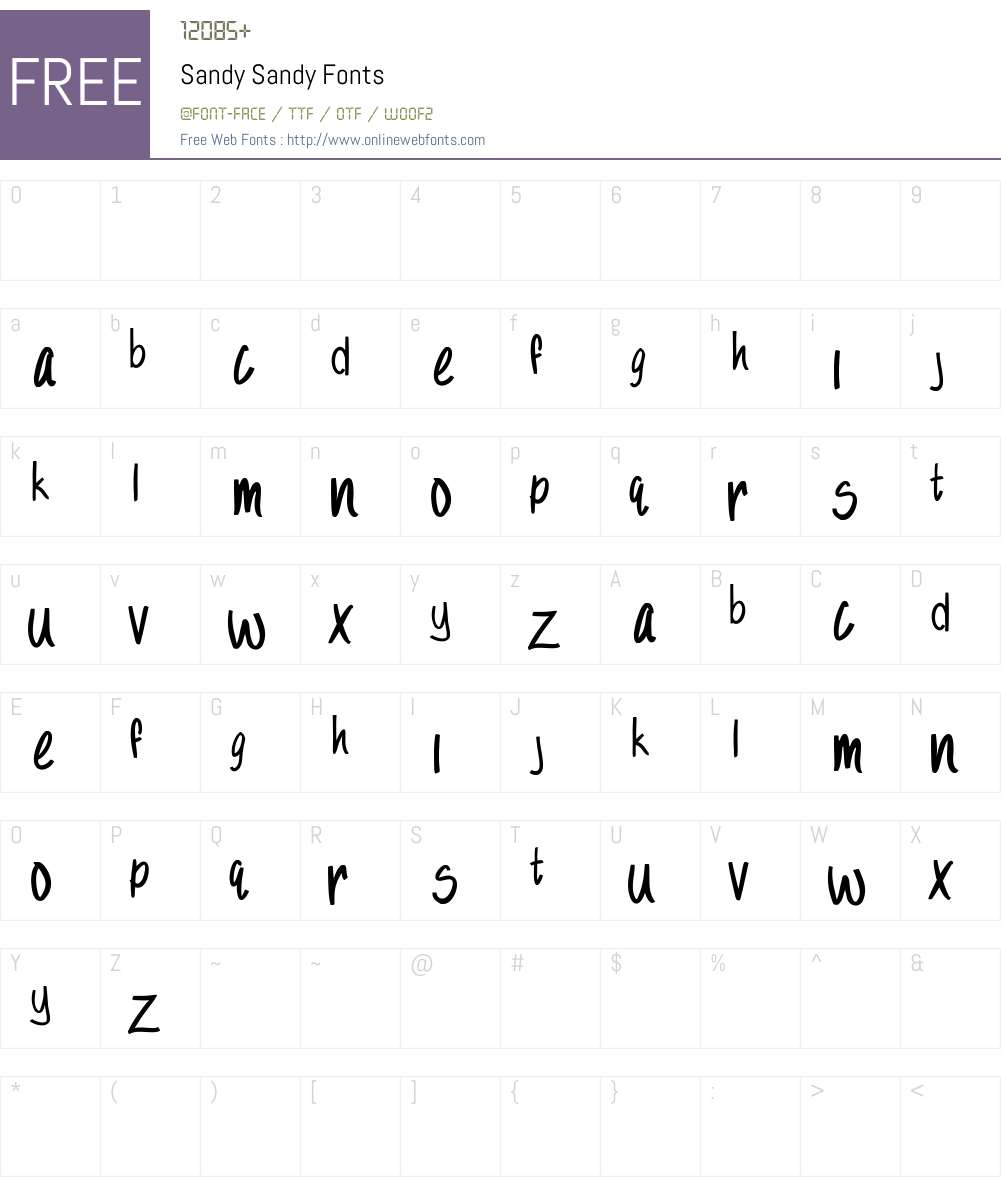 Sandy Sandy Fonts Free Download - OnlineWebFonts.COM