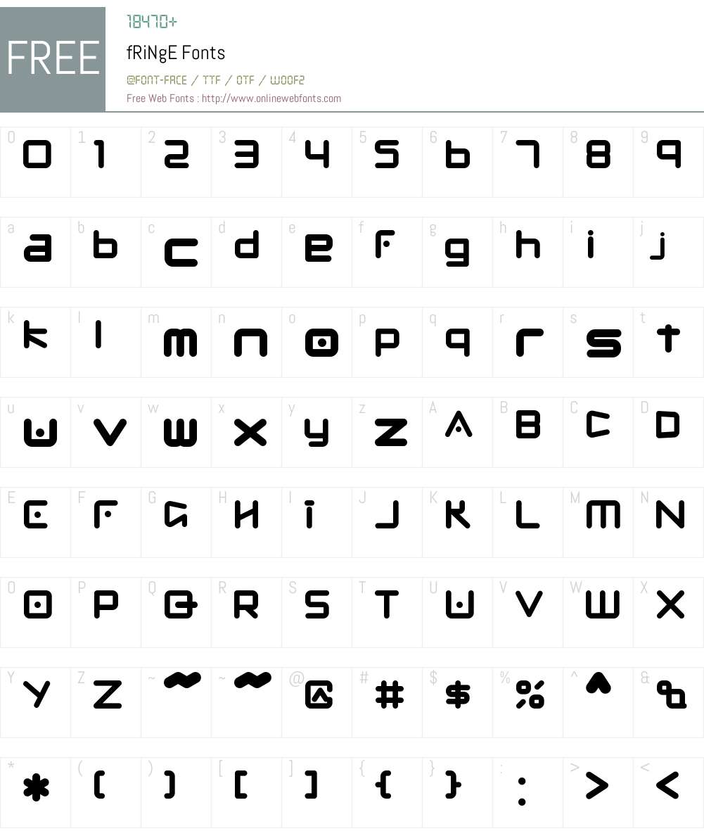 fRiNgE Fonts Free Download - OnlineWebFonts.COM