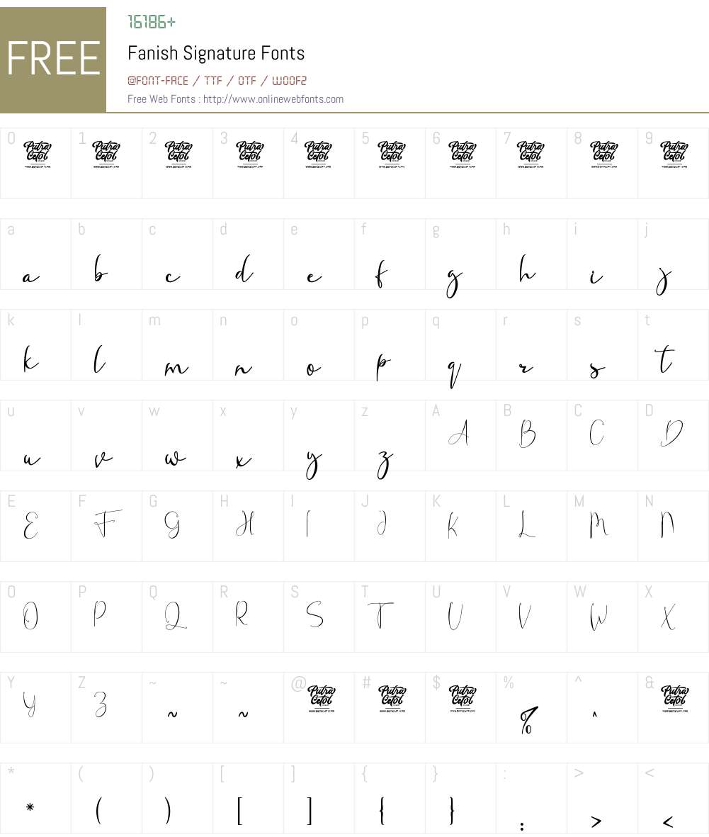 Fanish Signature 1.011;Fontself Maker 3.5.7 Fonts Free Download ...