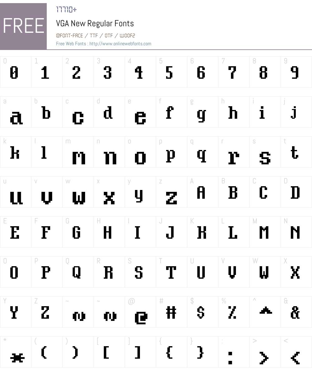 VGA New 1.0 Fonts Free Download - OnlineWebFonts.COM