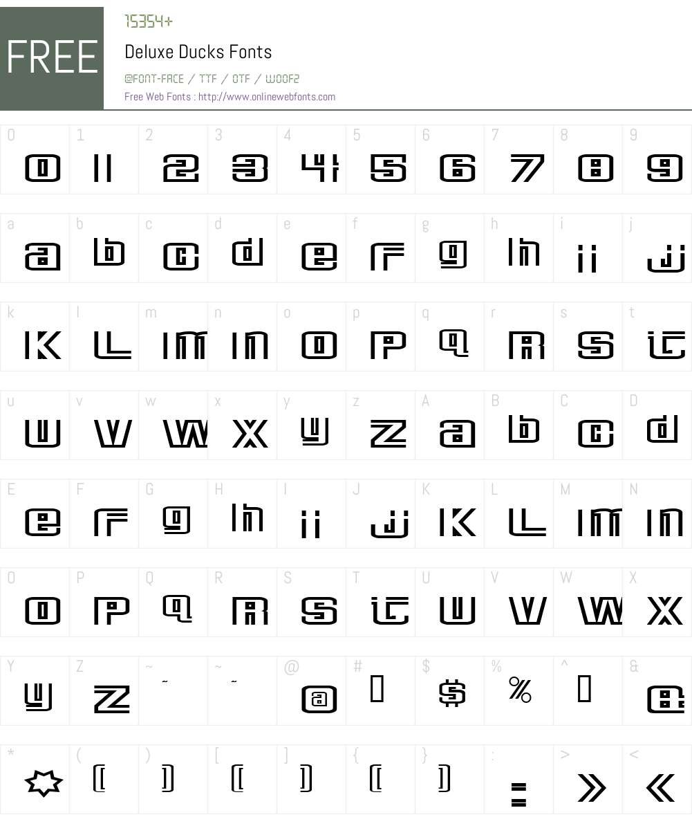 Deluxe Ducks V1 V1 1.11 Fonts Free Download - OnlineWebFonts.COM