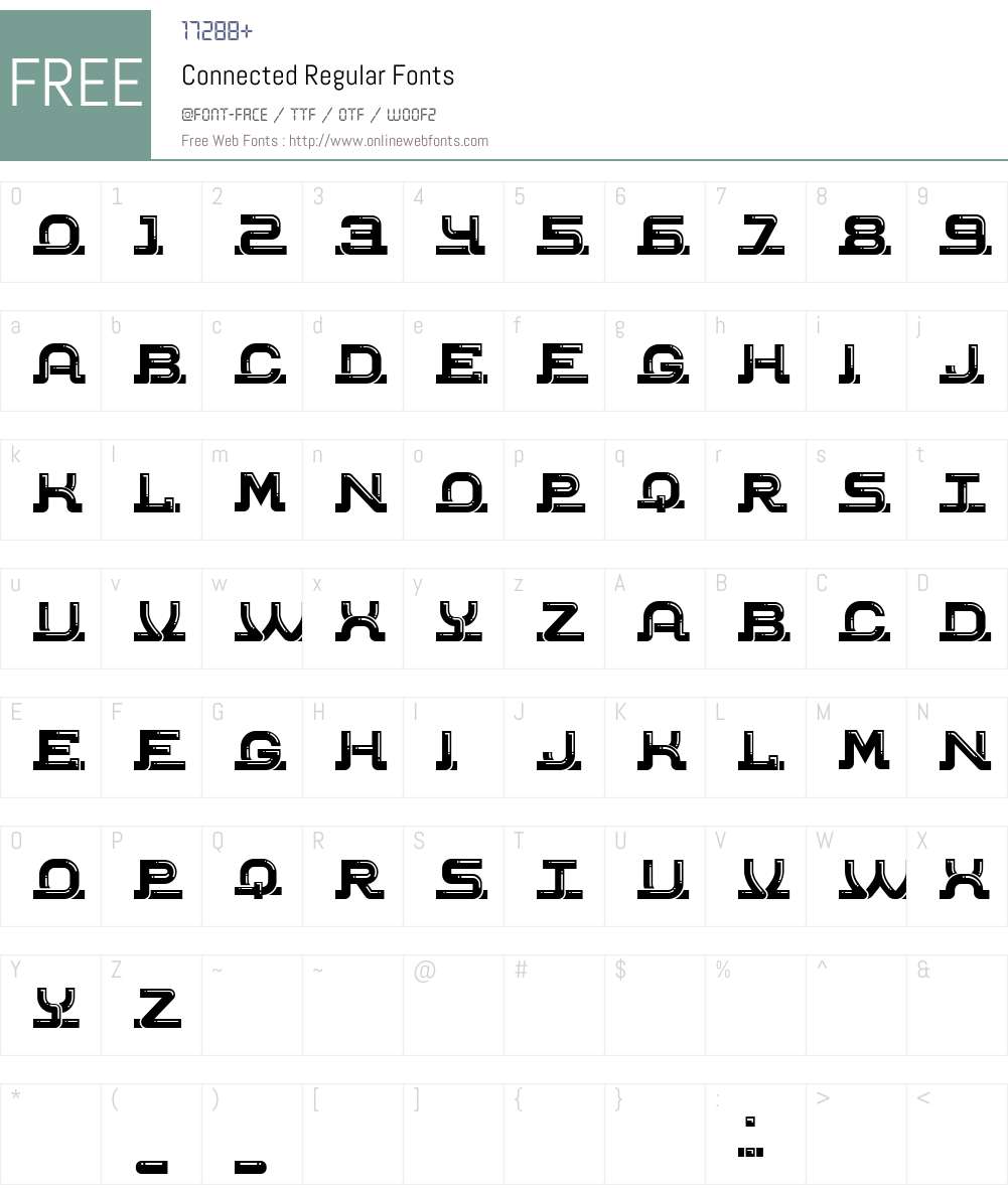 Connected Regular 1.000 Fonts Free Download - OnlineWebFonts.COM