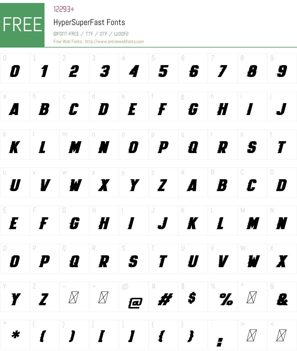 HyperSuperFast Fast 1.000;FEAKit 1.0 Fonts Free Download ...