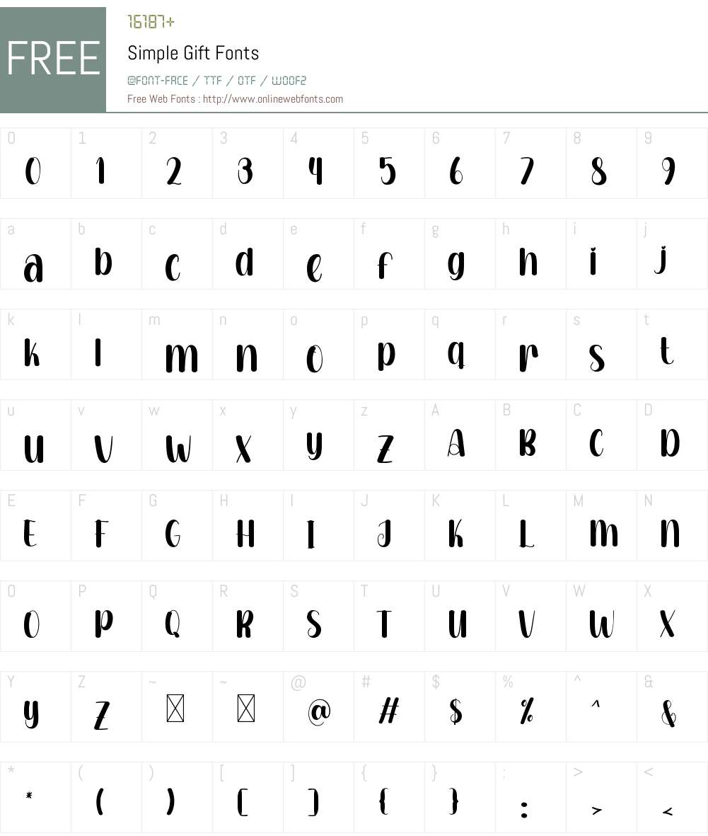 Simple Gift 1.002;Fontself Maker 3.5.8 Fonts Free Download ...