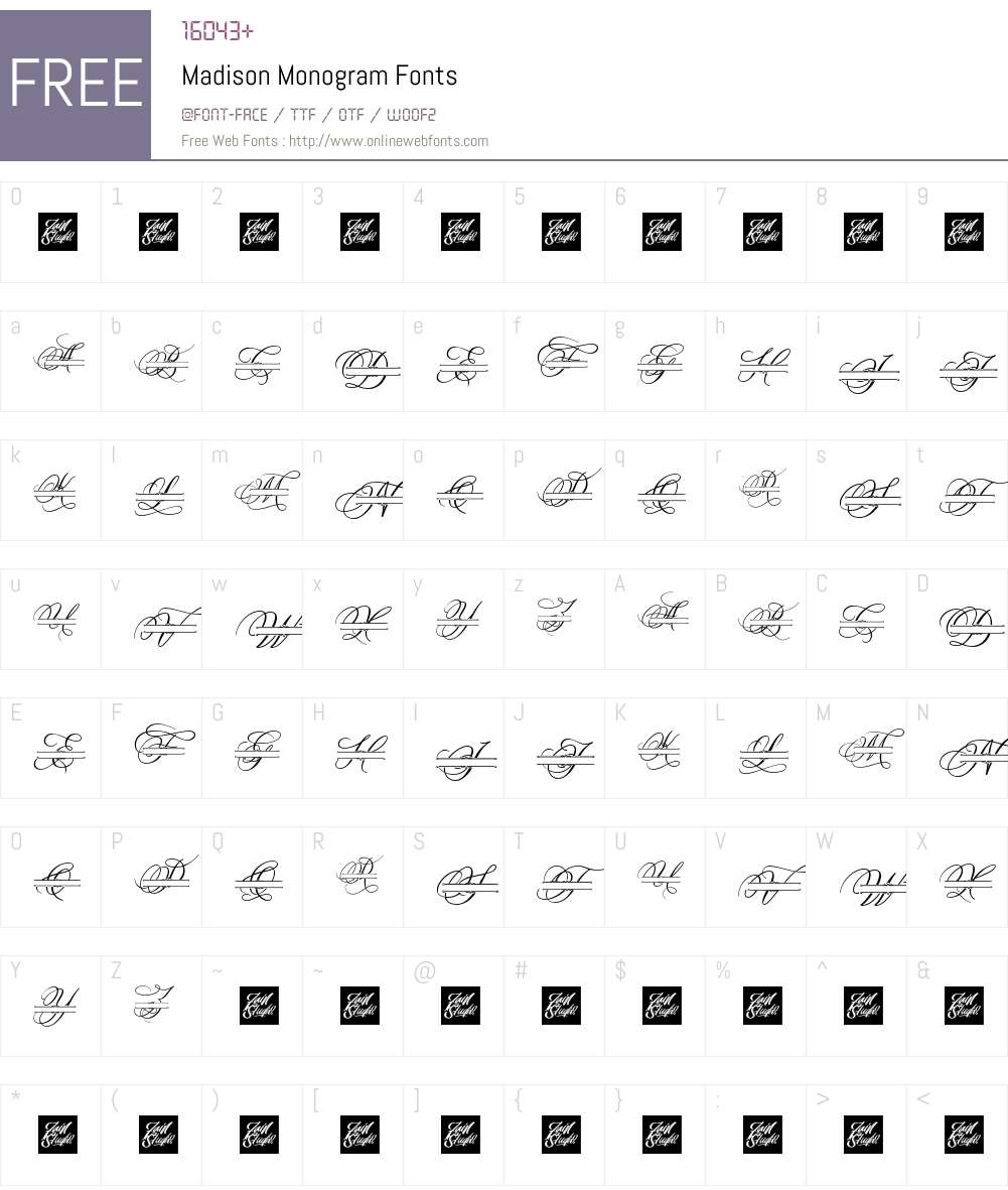 Madison Monogram 1.00;October 22, 2020;FontCreator 12.0.0.2567 64-bit ...