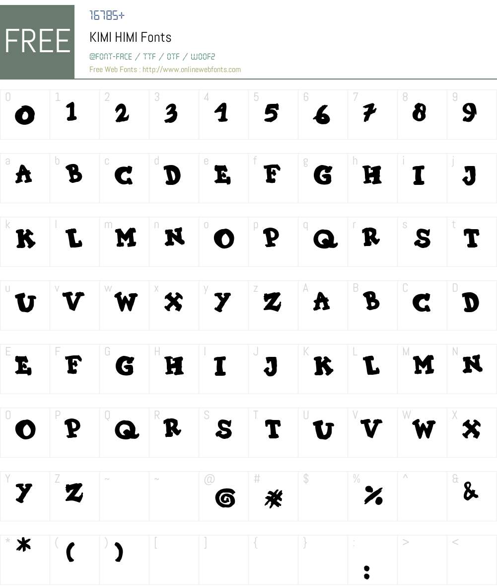 KIMI HIMI 1.003;Fontself Maker 1.1.0 Fonts Free Download ...