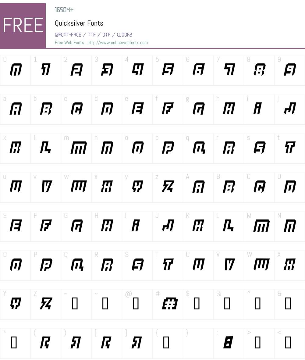 Quicksilver V3 2 Fonts Free Download - OnlineWebFonts.COM