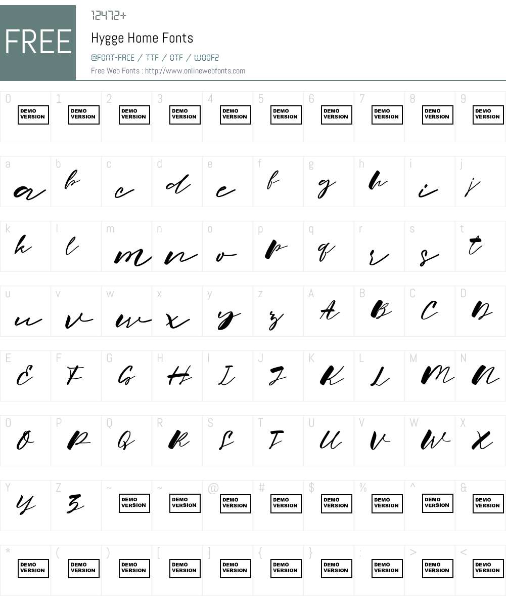 Hygge Home 1.000 Fonts Free Download - OnlineWebFonts.COM