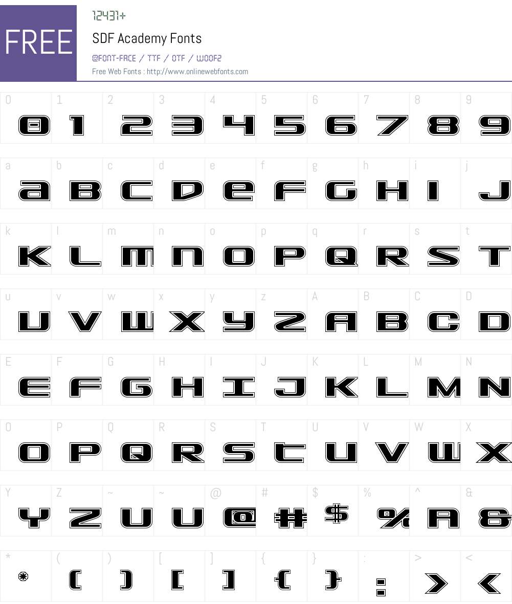SDF Academy 2.0; 2015 Fonts Free Download - OnlineWebFonts.COM