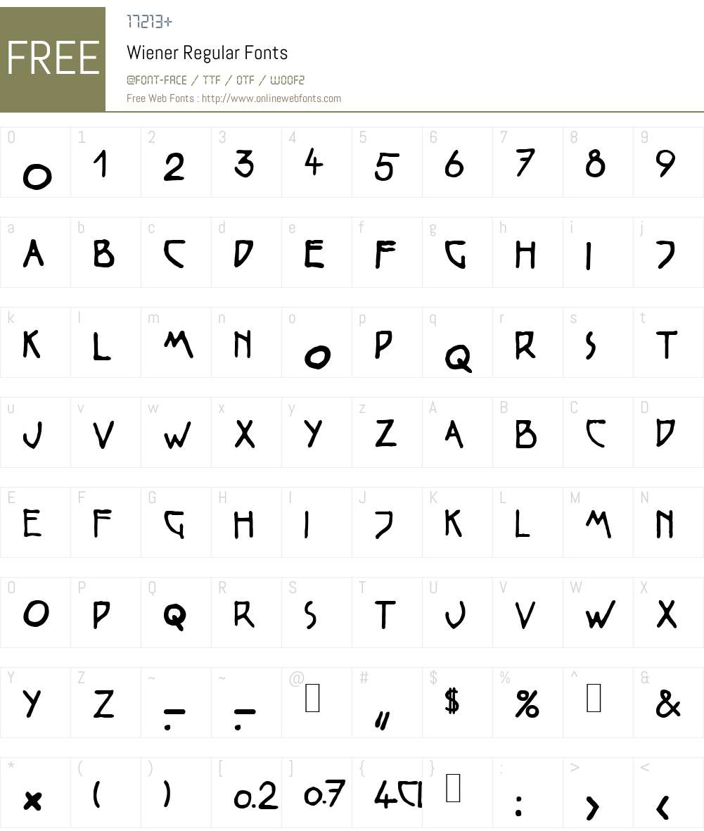 Wiener Regular Altsys Metamorphosis:12.04.1996 Fonts Free Download ...