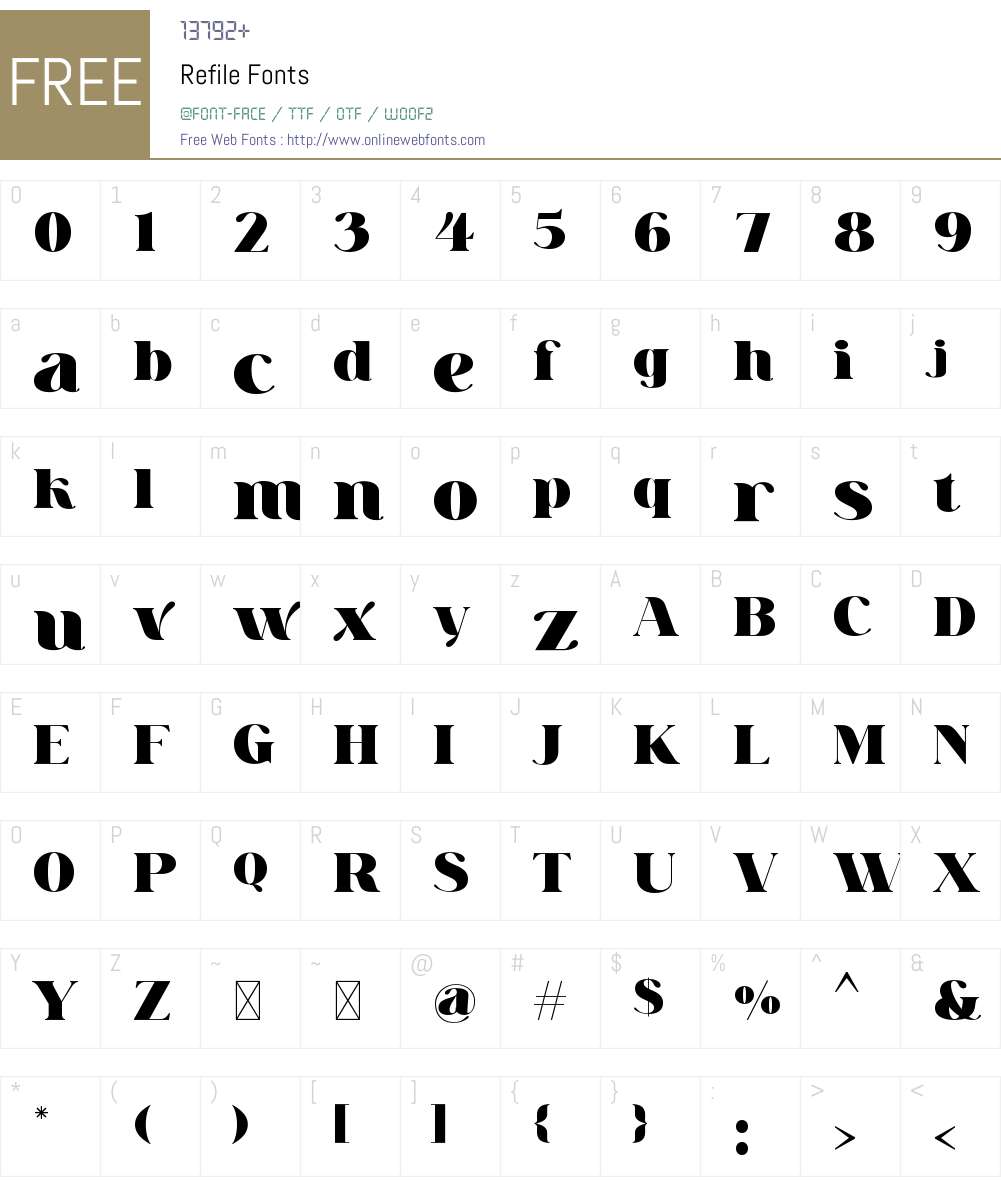 Refile 1.002;Fontself Maker 3.5.8 Fonts Free Download - OnlineWebFonts.COM