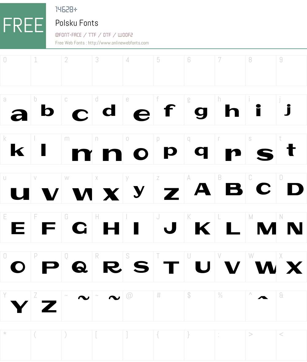 Polsku 1.1 Fonts Free Download - OnlineWebFonts.COM