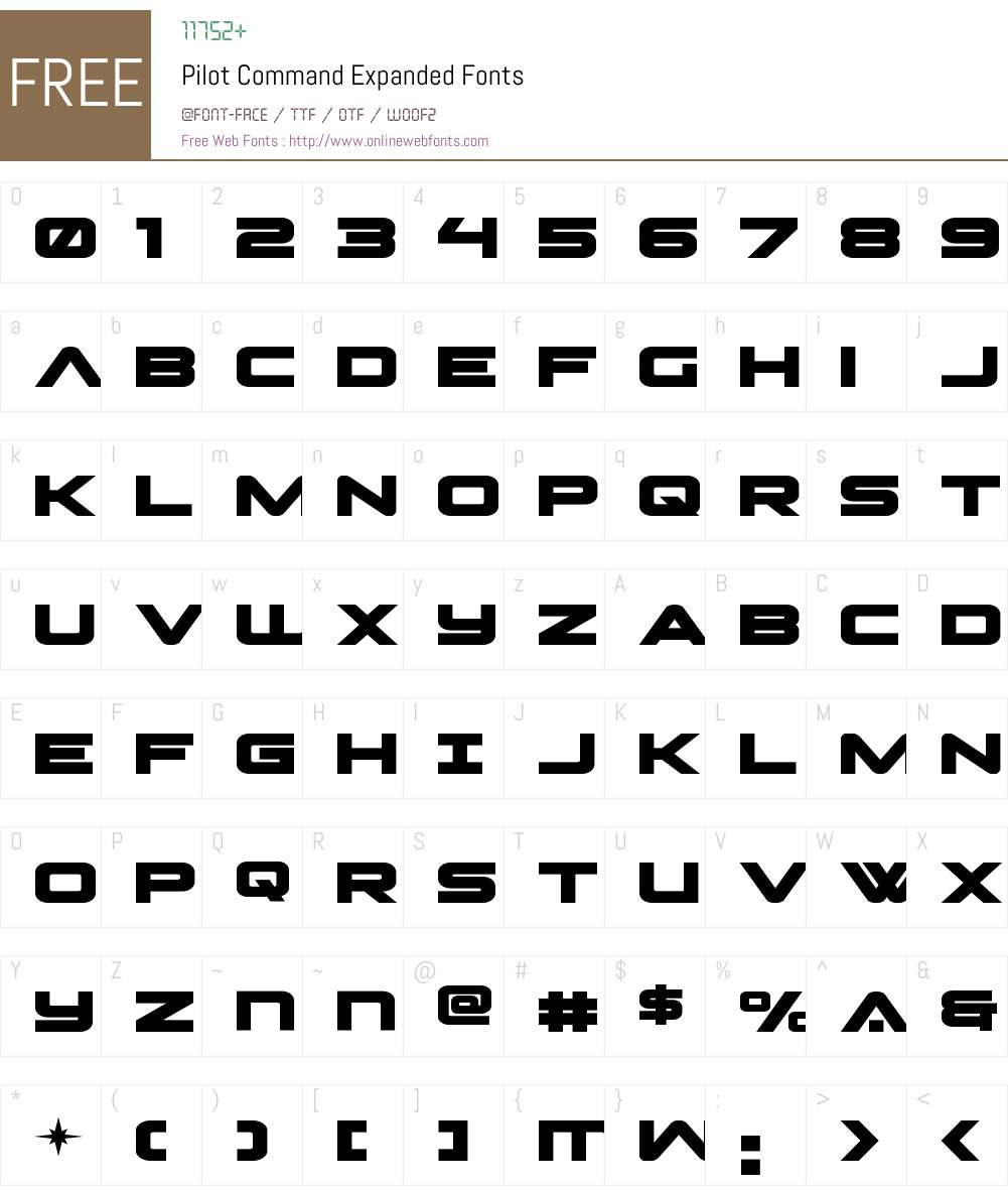Pilot Command Expanded 1.2; 2022 Fonts Free Download - OnlineWebFonts.COM