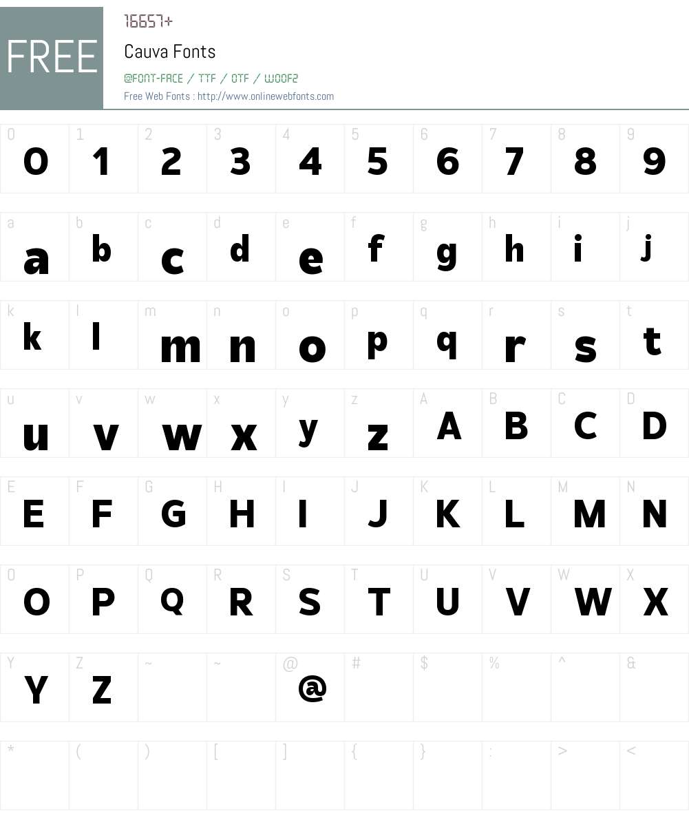 Cauva Demo 1.00;August 15, 2021;FontCreator 11.5.0.2422 64-bit Fonts ...