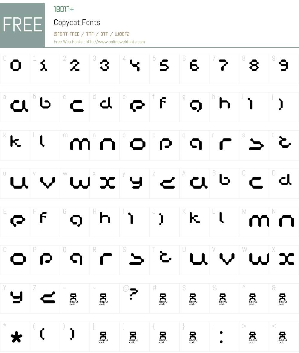 Copycat V2 Fonts Free Download - OnlineWebFonts.COM